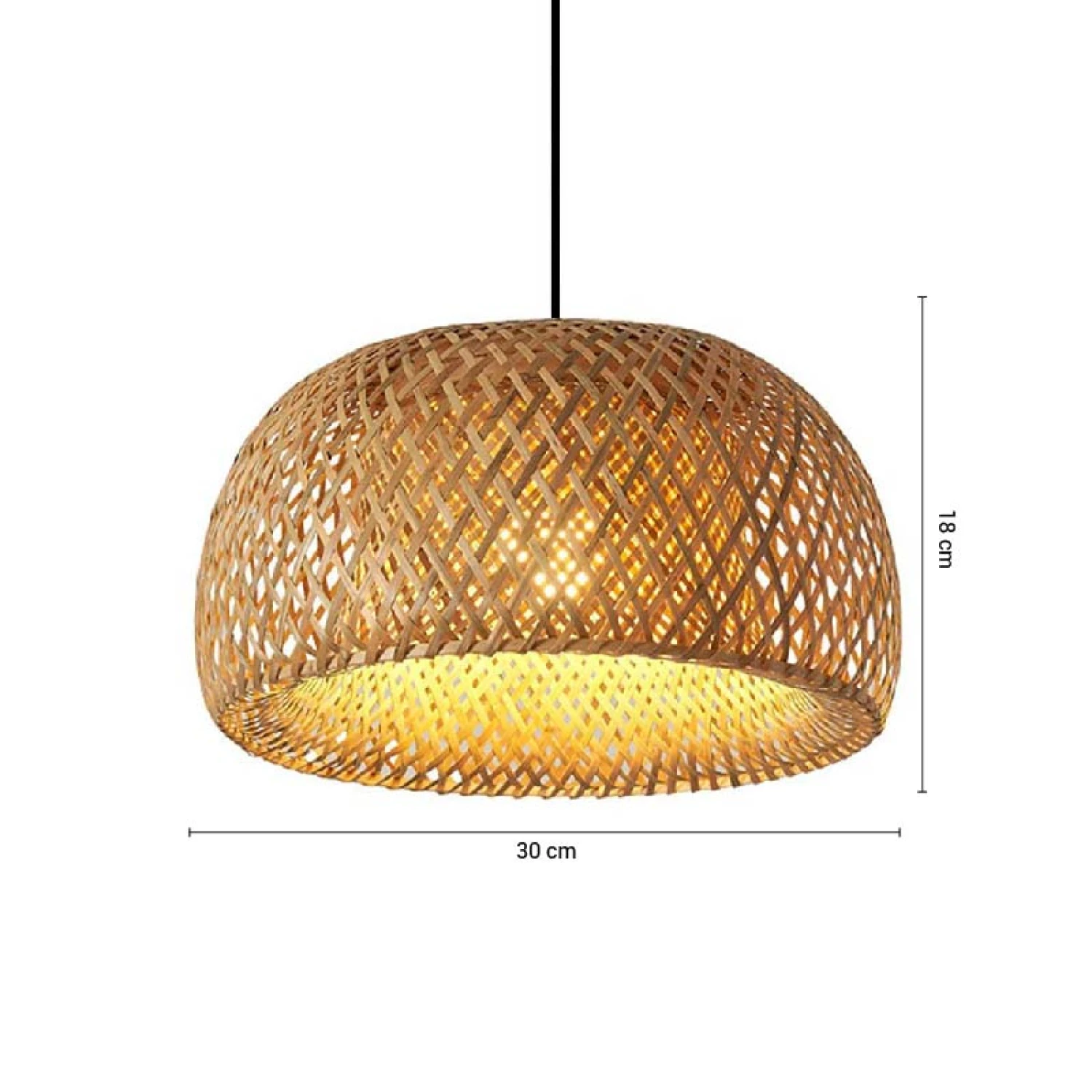 Luminaria Colgante Bamboo Ø 30cm – Postura